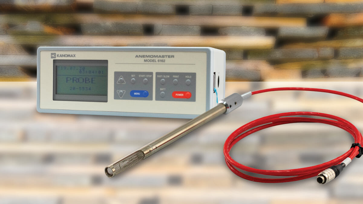 High Temperature Anemometer For Kiln-Drying Wood | Kanomax USA